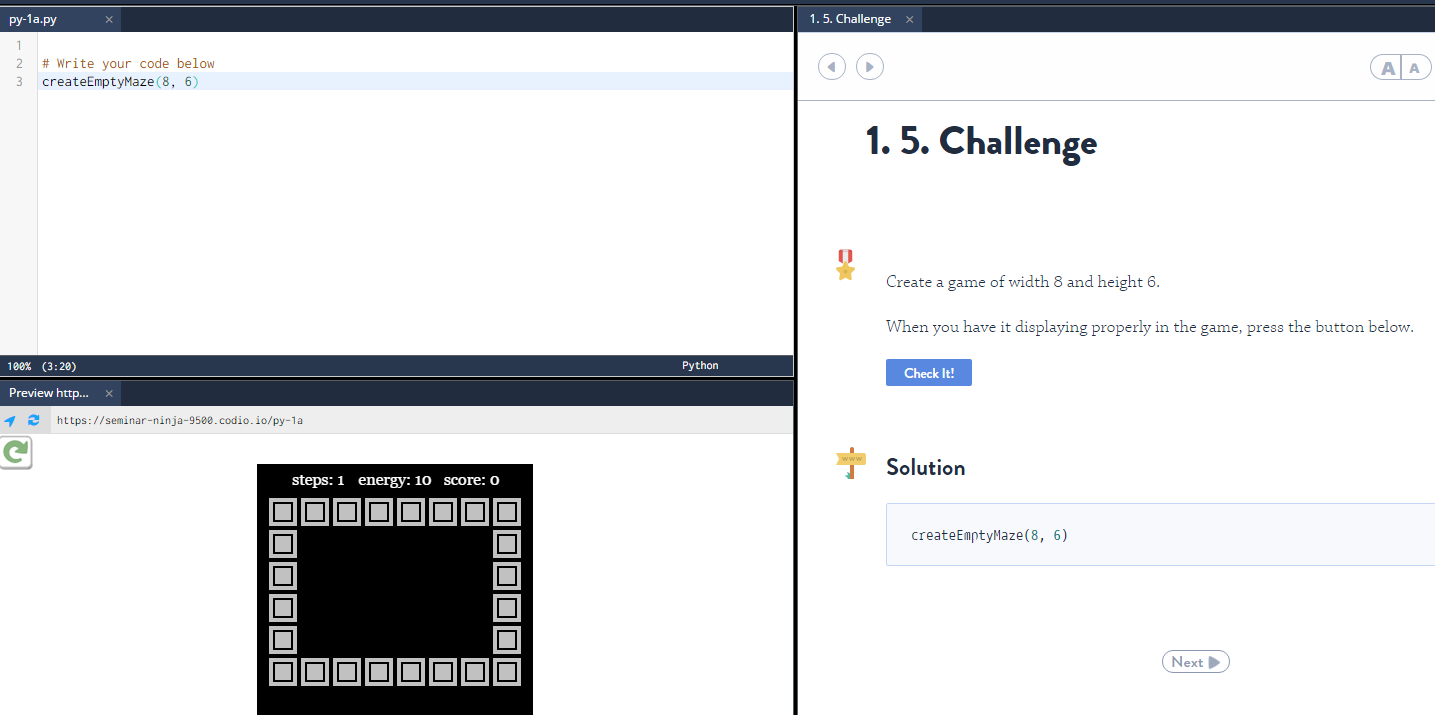 Computational Thinking Game by Codio