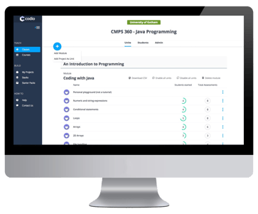 LMS | Integrate the Codio platform with your existing LMS