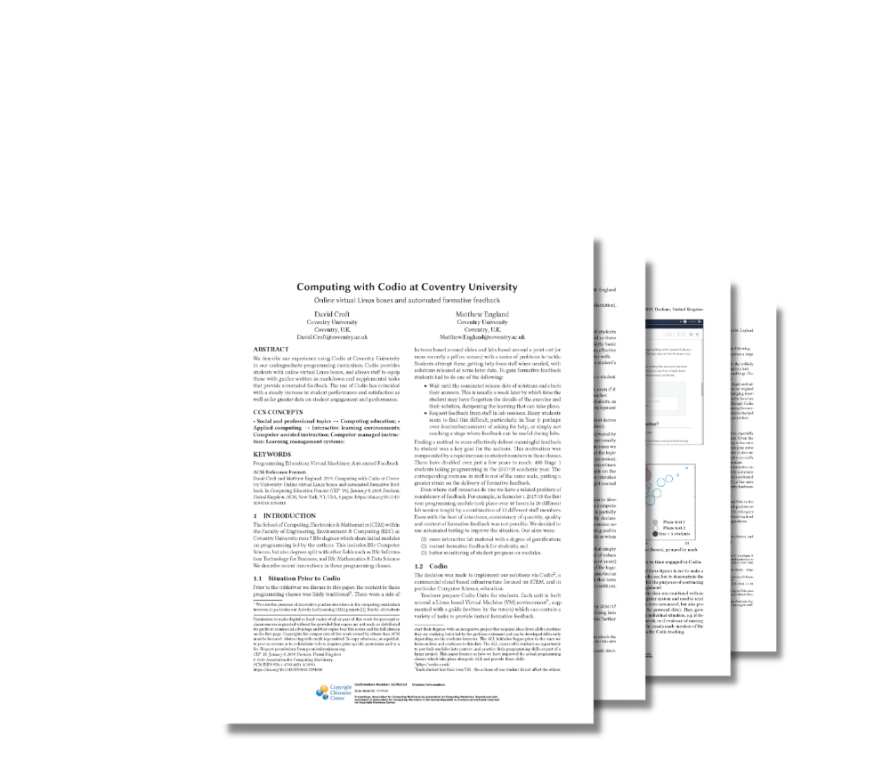 Virtual Labs & Sandbox Environments | Codio | Cloud LXP