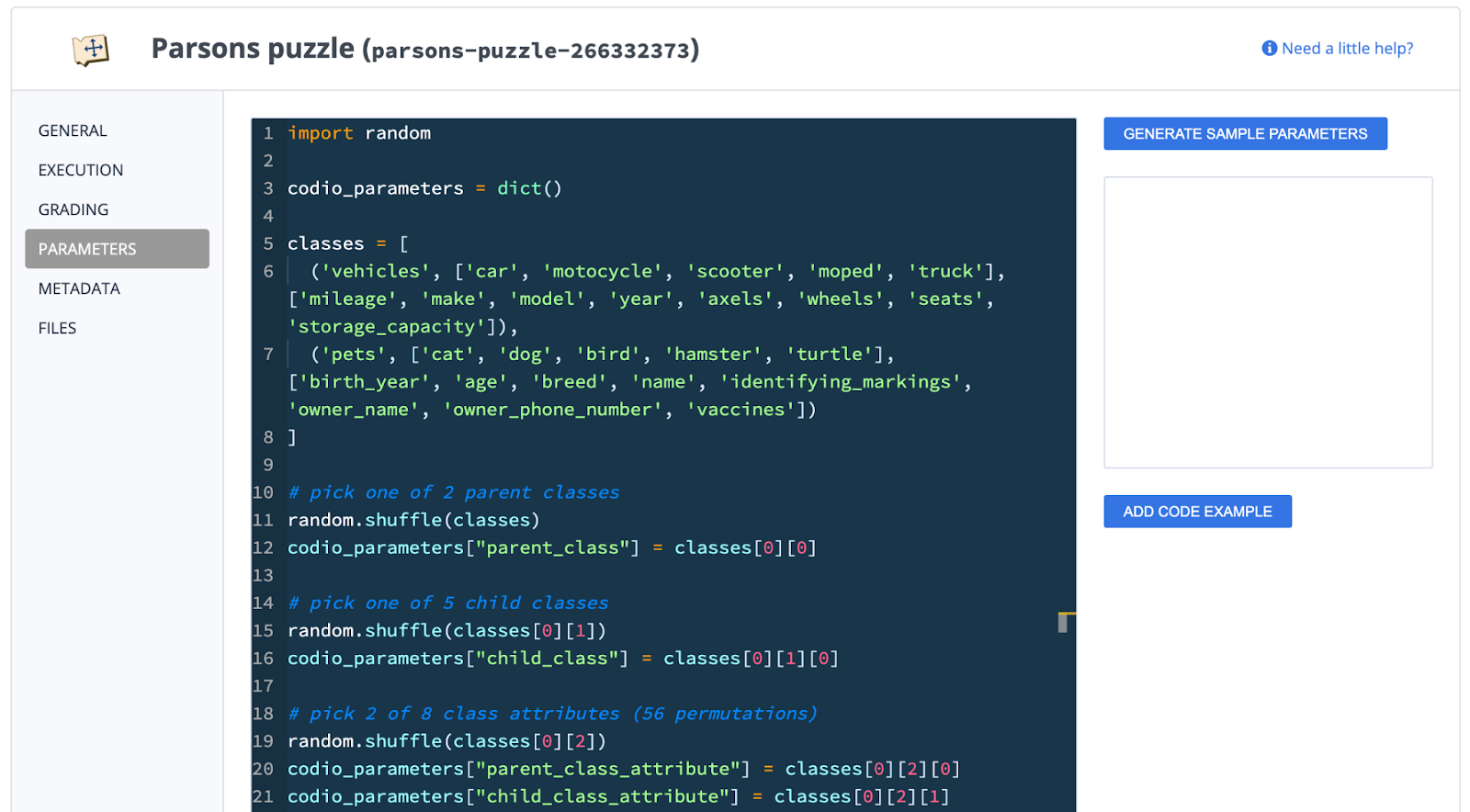 Individualizing Student Assessments with Parameterized Assessments